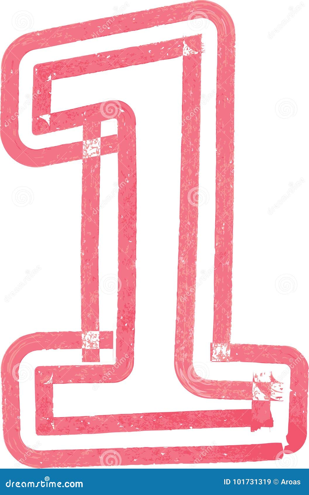 Ejemplo Del Vector Del Número 1 Ilustración del Vector - Ilustración de ...