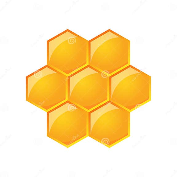 Ejemplo Del Vector Del Panal Ilustración del Vector - Ilustración de ...