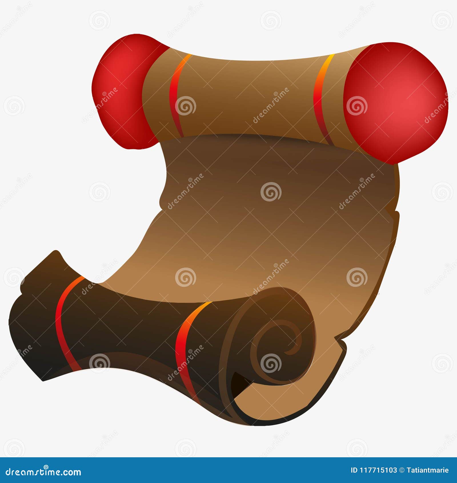 Ejemplo Del Vector Del Papiro Ilustración del Vector - Ilustración de ...