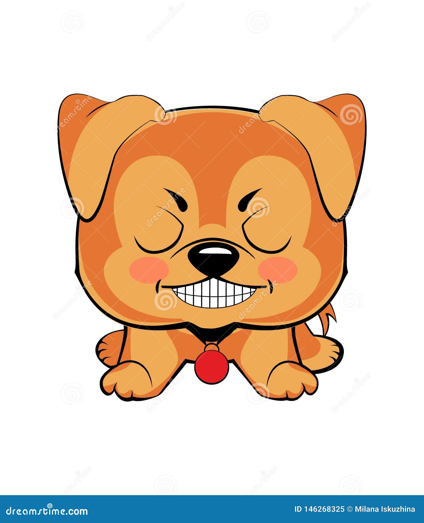 Ejemplo Del Vector Del Perrito Enojado Ilustración del Vector ...