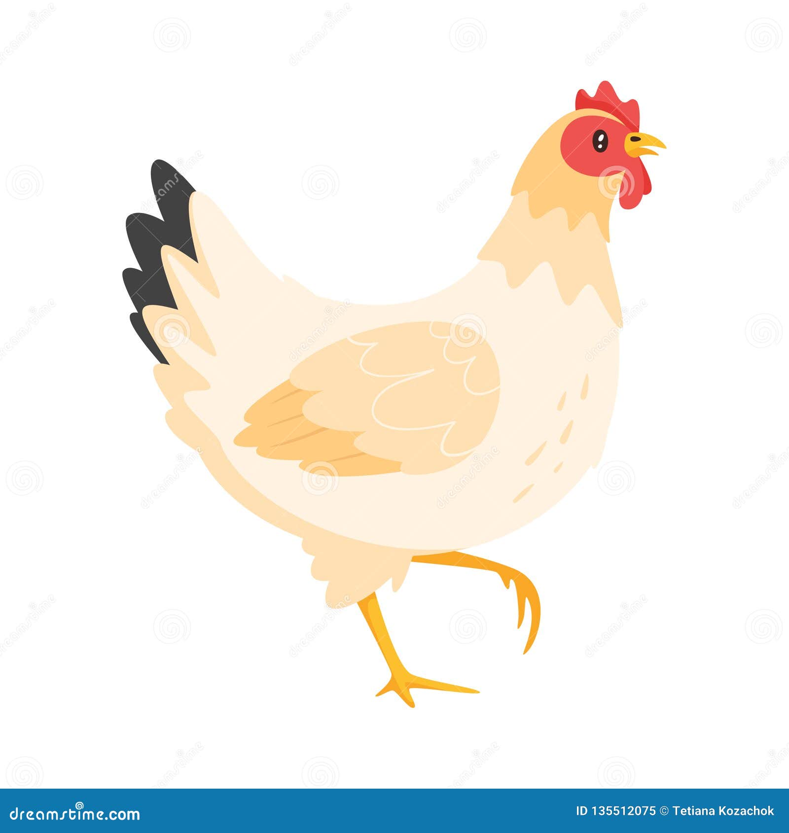 Ejemplo Del Vector Del Pollo Ilustración del Vector - Ilustración de ...