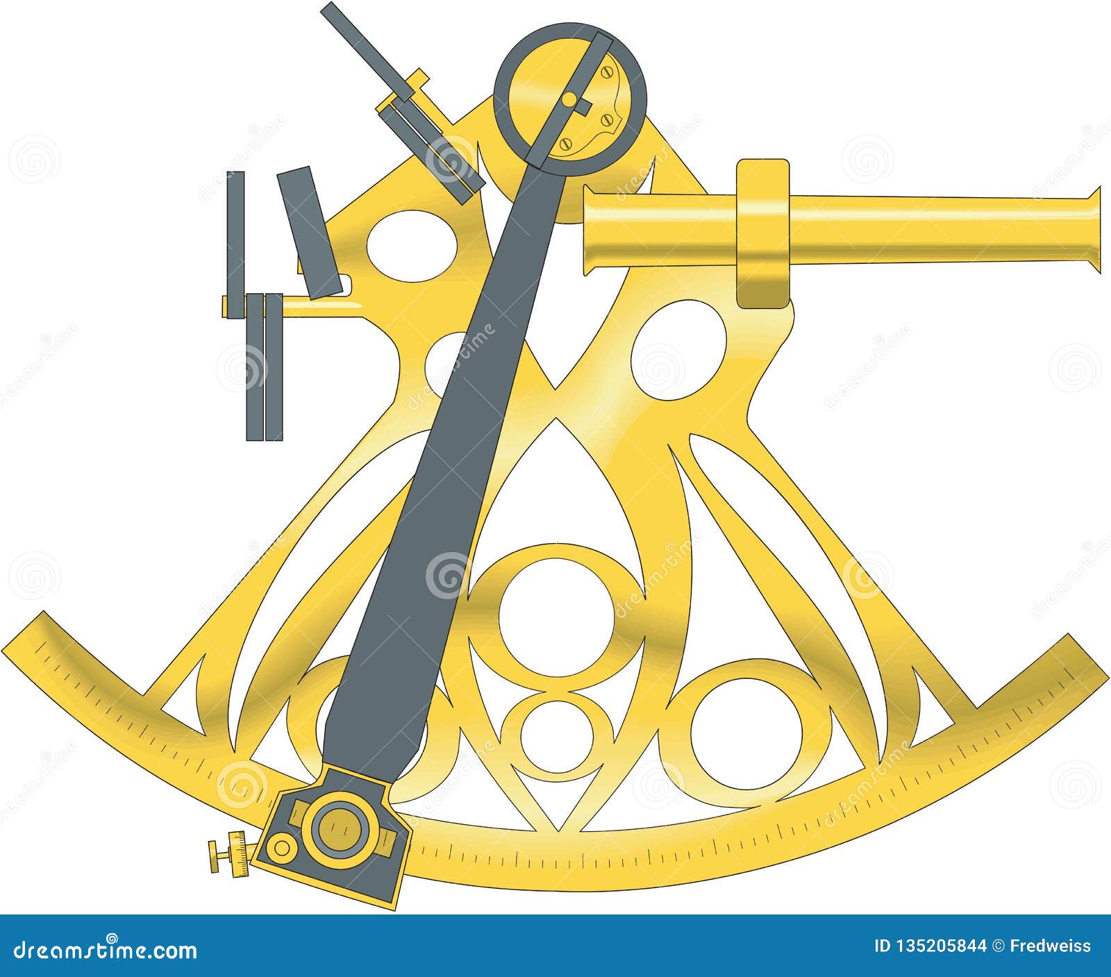 Ejemplo Del Vector Del Sextante Ilustración del Vector - Ilustración de coloque, cosa: 135205844