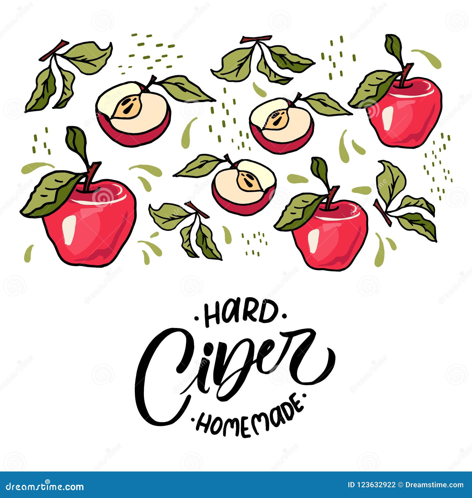 Ejemplo Del Vector Sobre La Sidra Ilustración del Vector - Ilustración ...