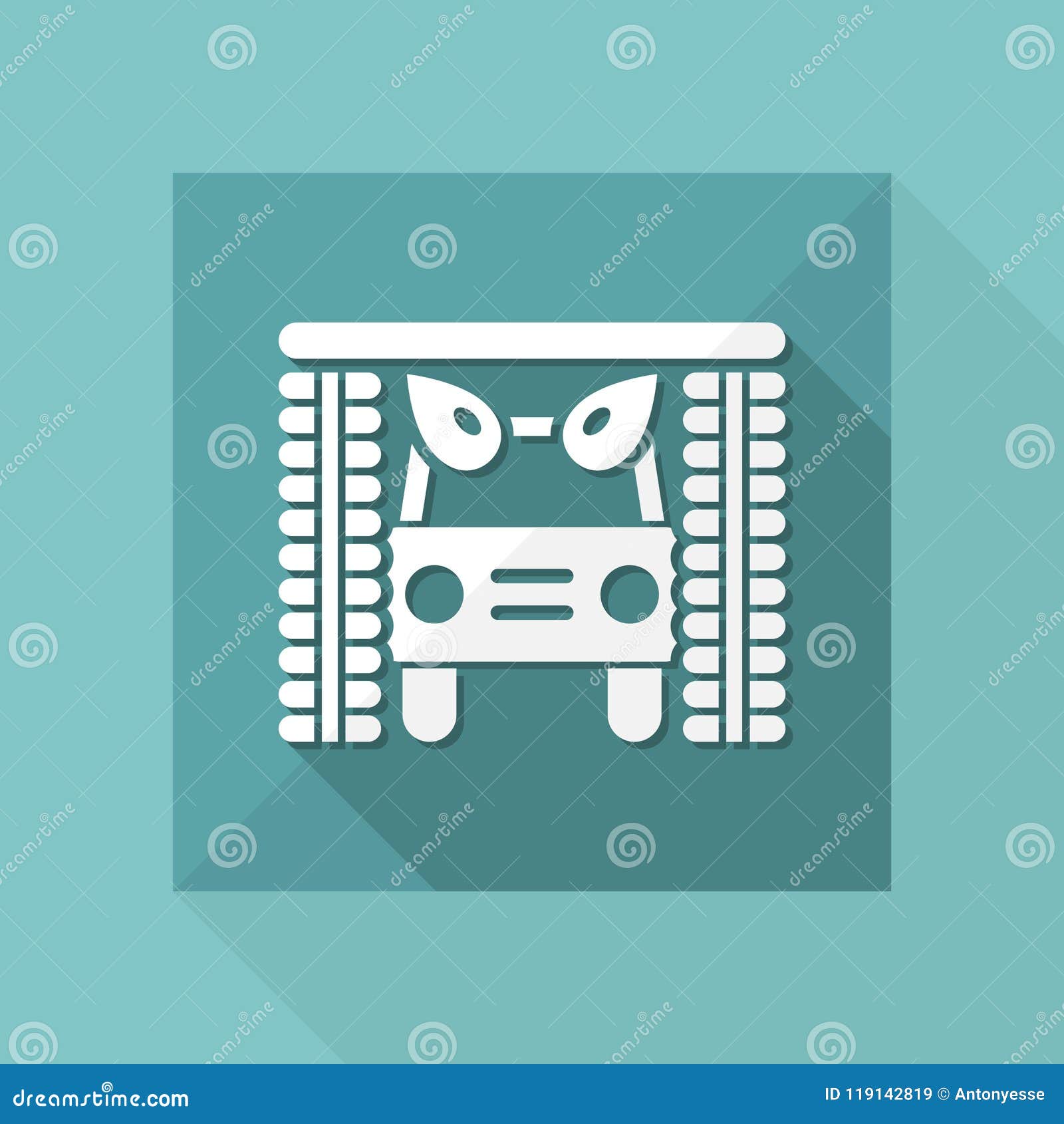 Ejemplo Del Vector Del Solo Icono Aislado Ilustración del Vector ...