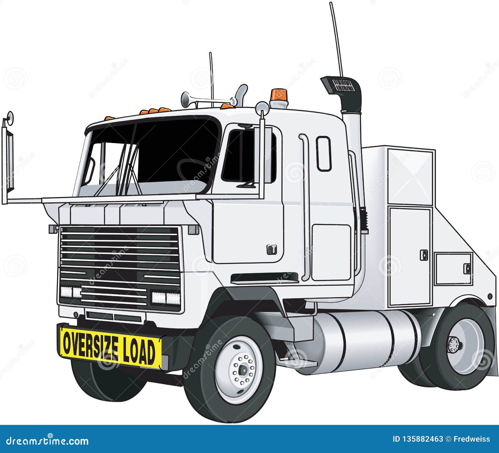 Ejemplo Del Vector Del Tractor Remolque Ilustración del Vector ...