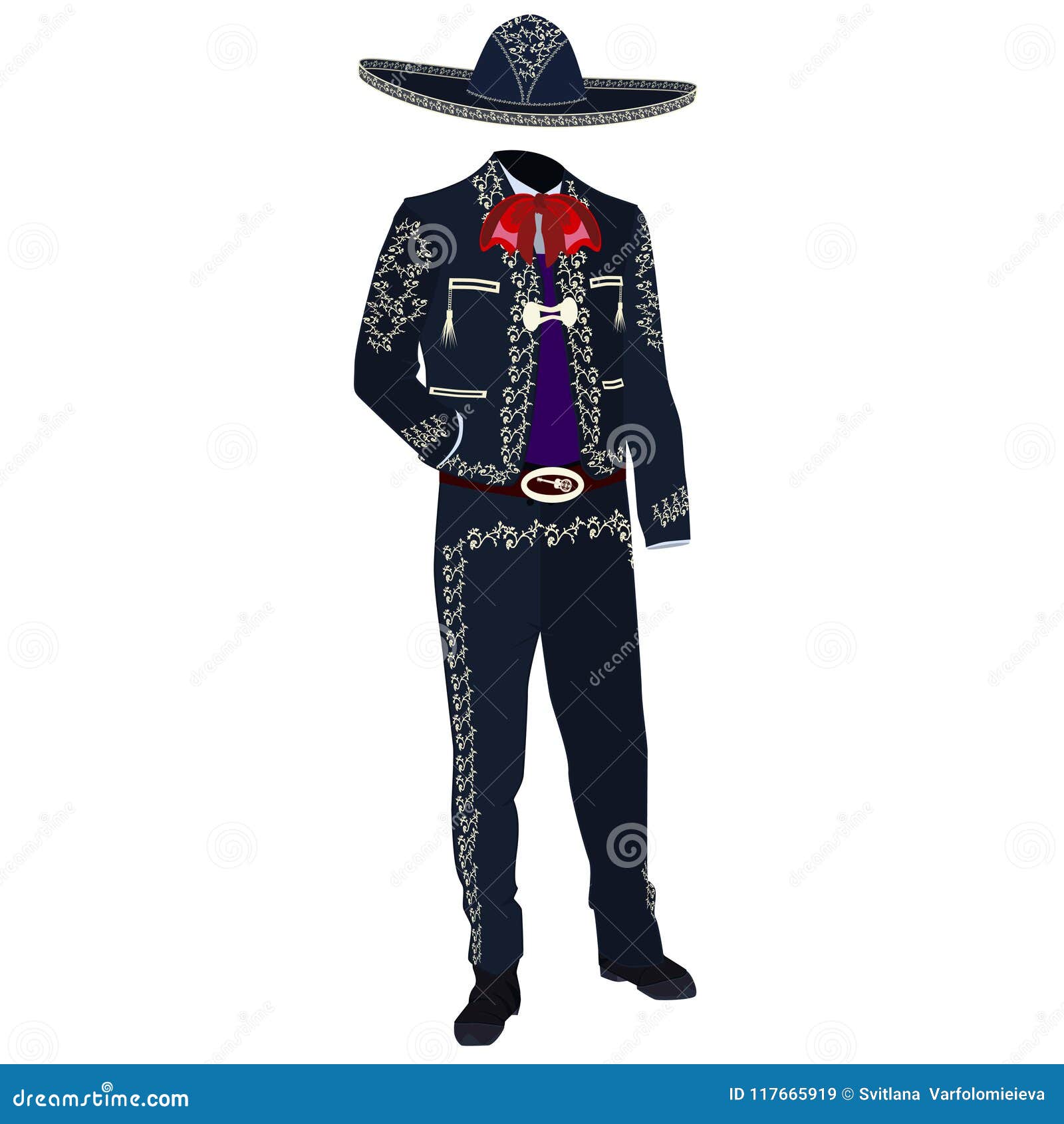 Ejemplo Del Vector Del Traje Del Músico Del Mariachi Ilustración del ...