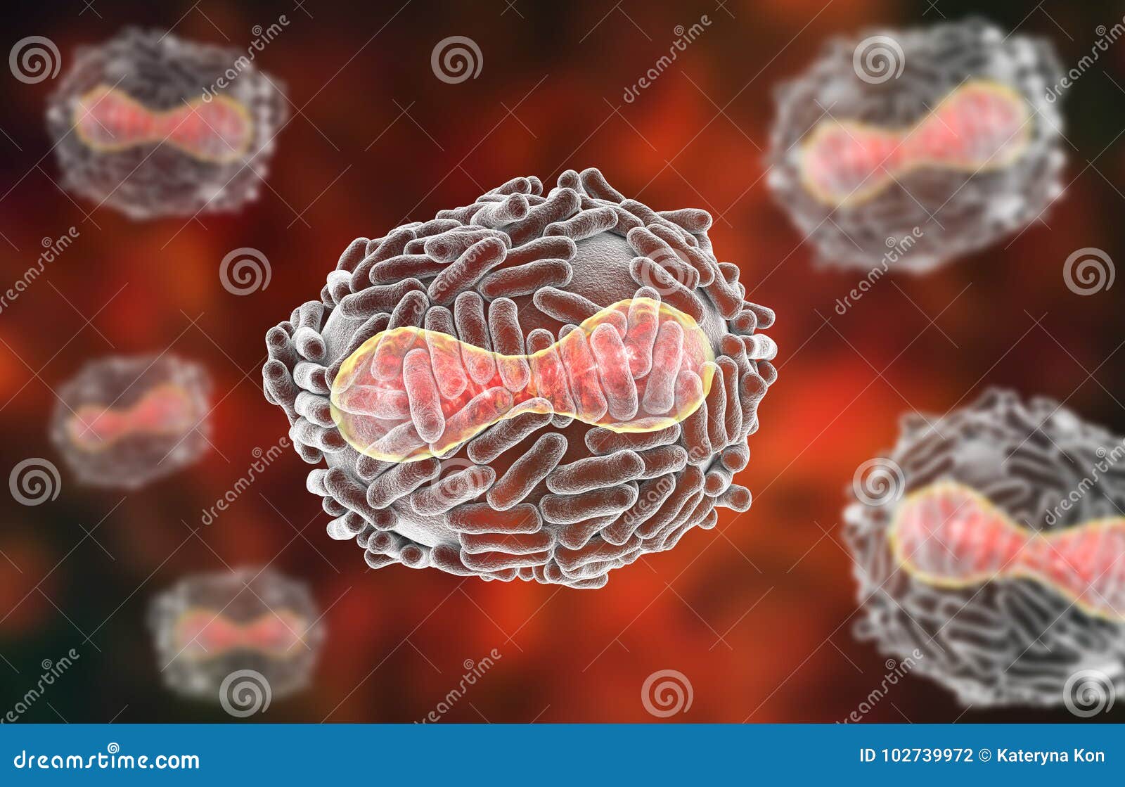 Ejemplo Del Virus De La Varicela Stock de ilustración - Ilustración de ...