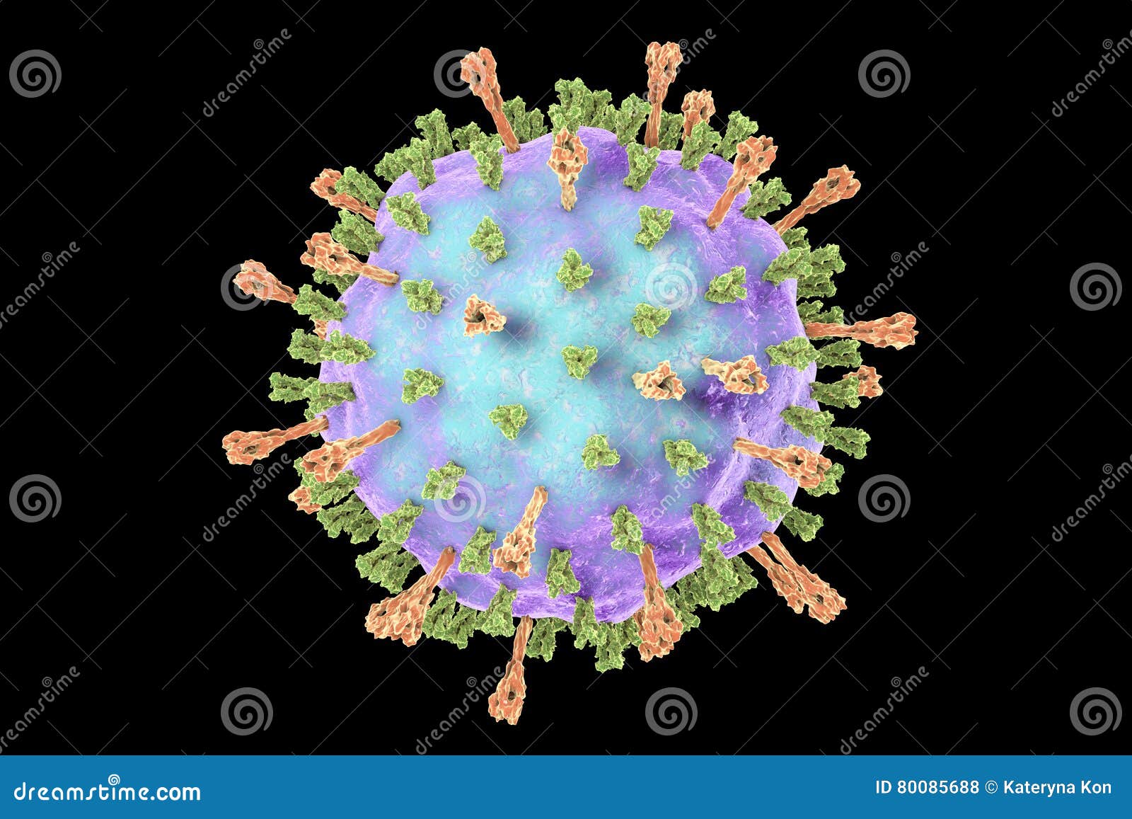 Ejemplo Del Virus De Paperas Stock de ilustración - Ilustración de ...