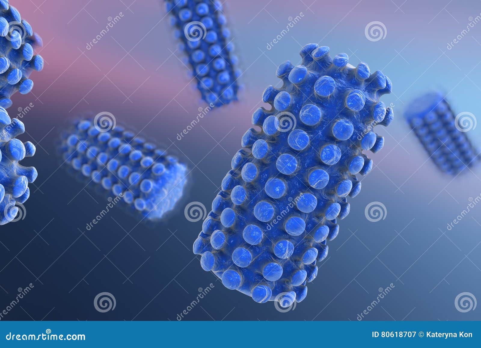 Ejemplo del virus de rabia stock de ilustración. Ilustración de ...