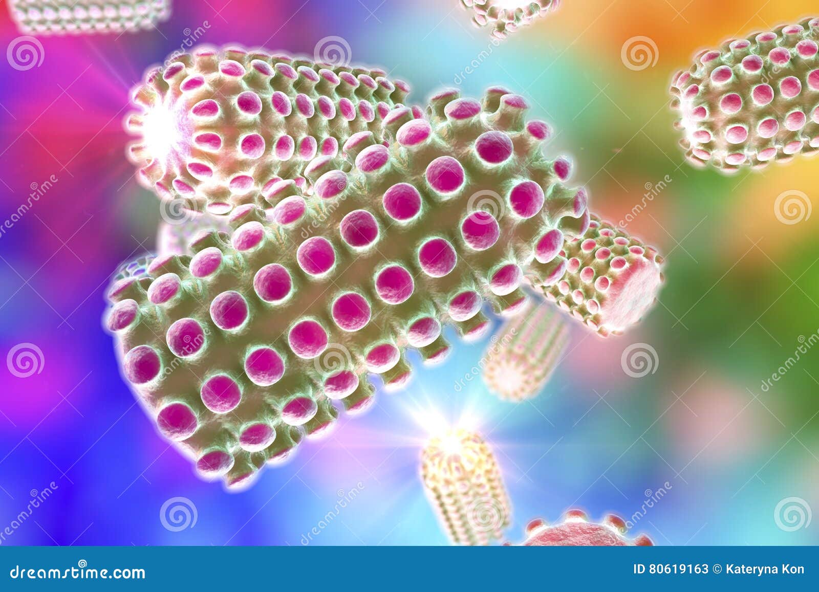 Ejemplo del virus de rabia stock de ilustración. Ilustración de salud ...