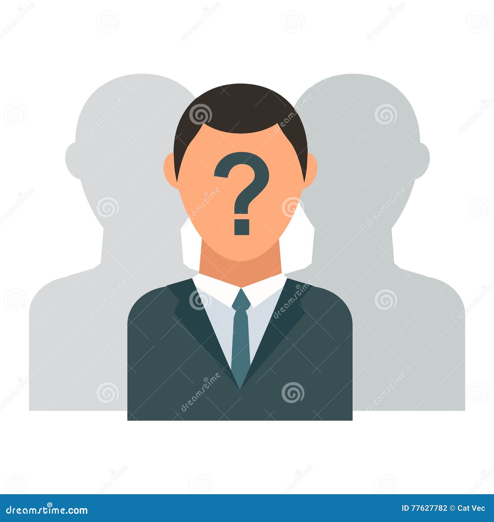 Ejemplo Desconocido Del Vector De La Persona Ilustración del Vector ...