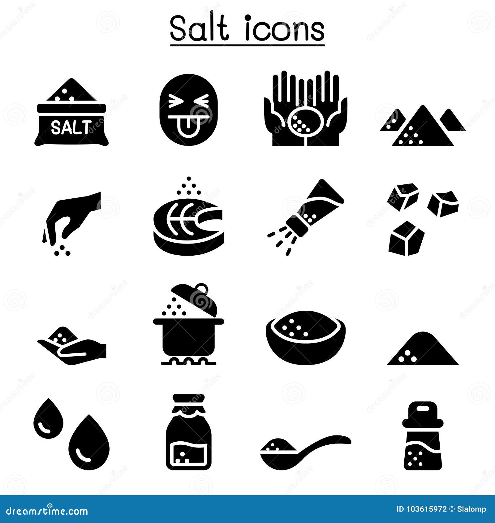 Ejemplo Determinado Del Vector Del Icono De La Sal Ilustración del ...