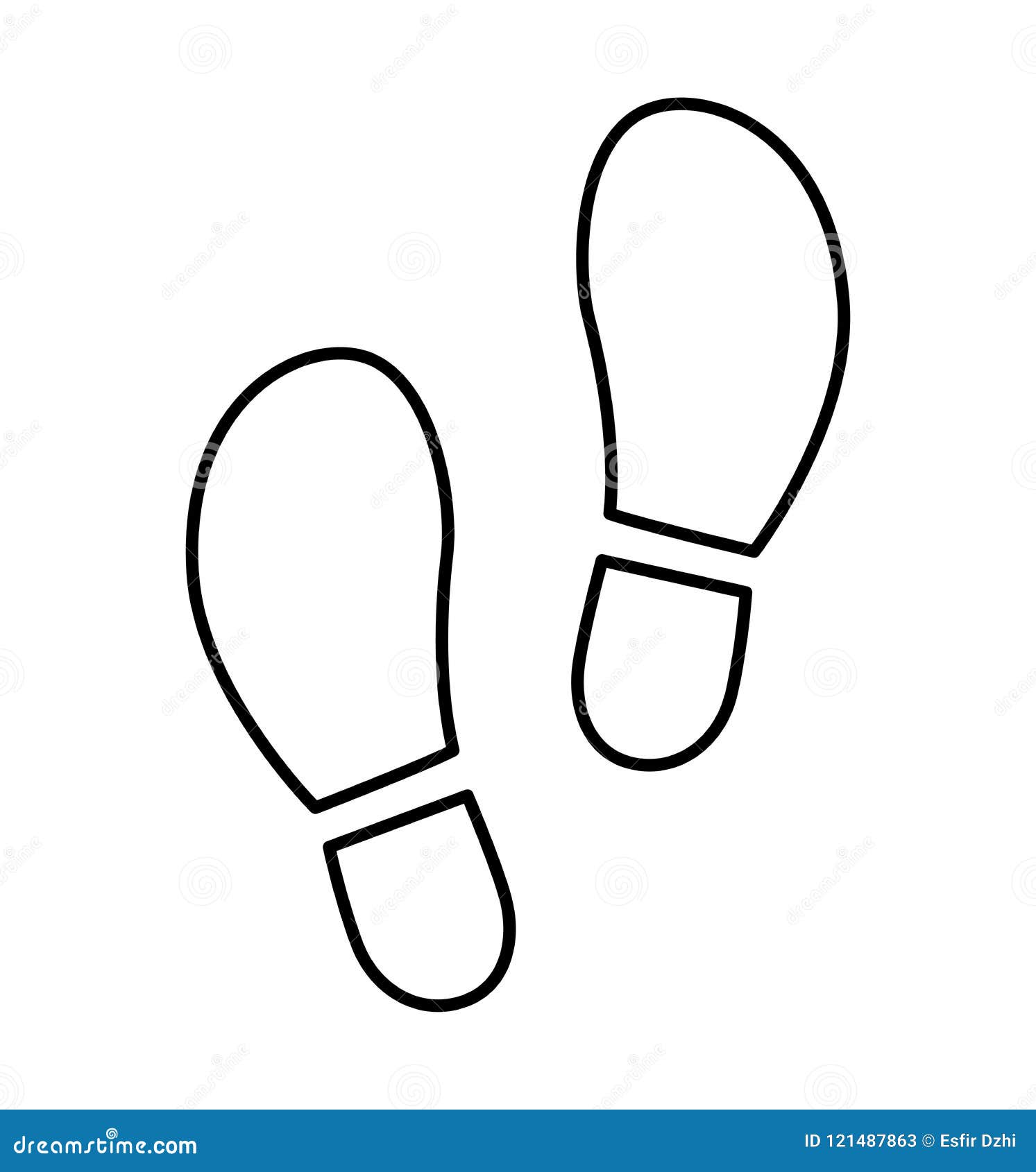 Ejemplo Determinado Del Vector Del Icono De Las Huellas Aislado ... Ejemplo Determinado Del Vector Del Icono De Las Huellas Aislado ...