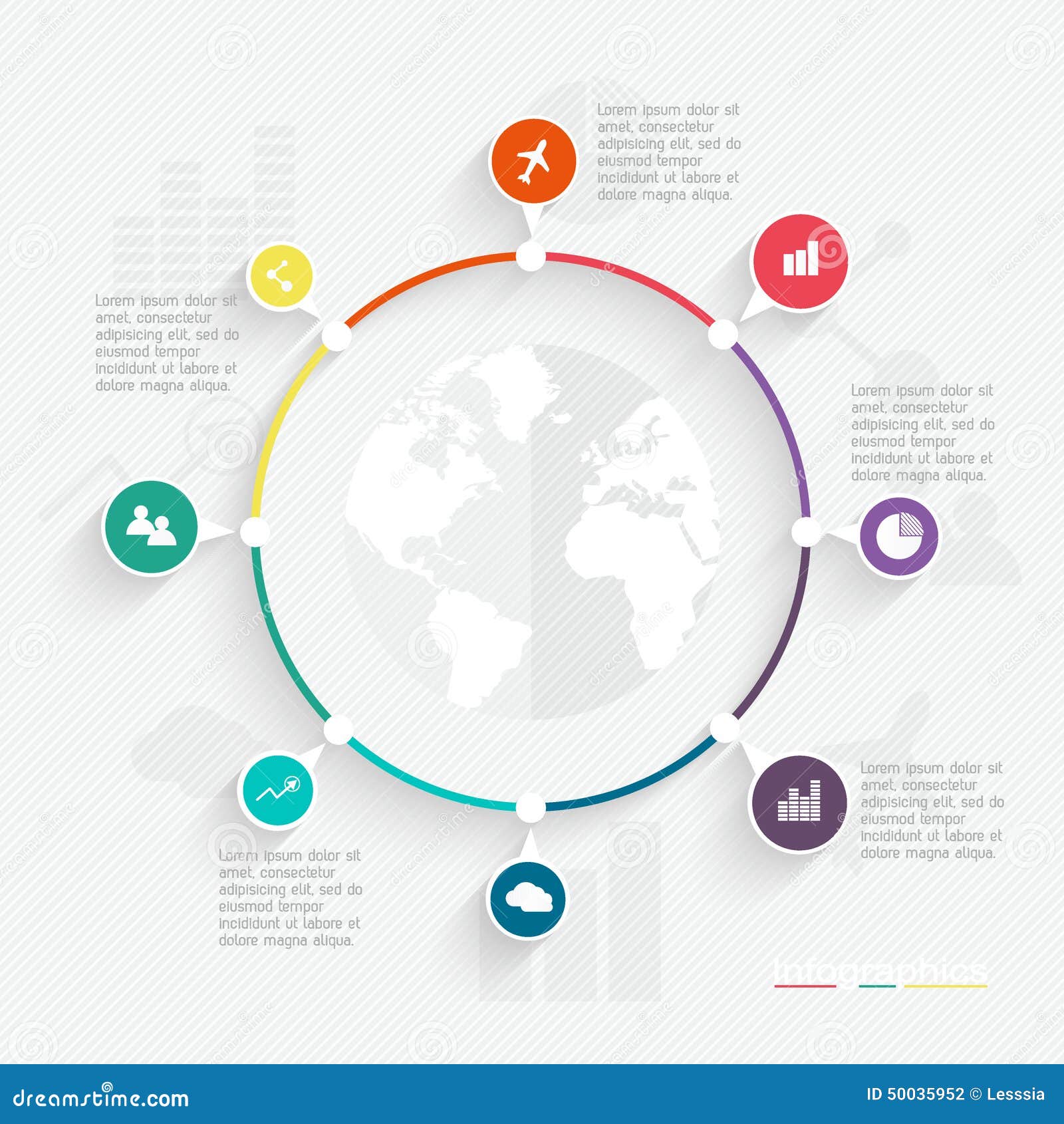 Ejemplo Digital Abstracto Infographic Ilustración del Vector ...