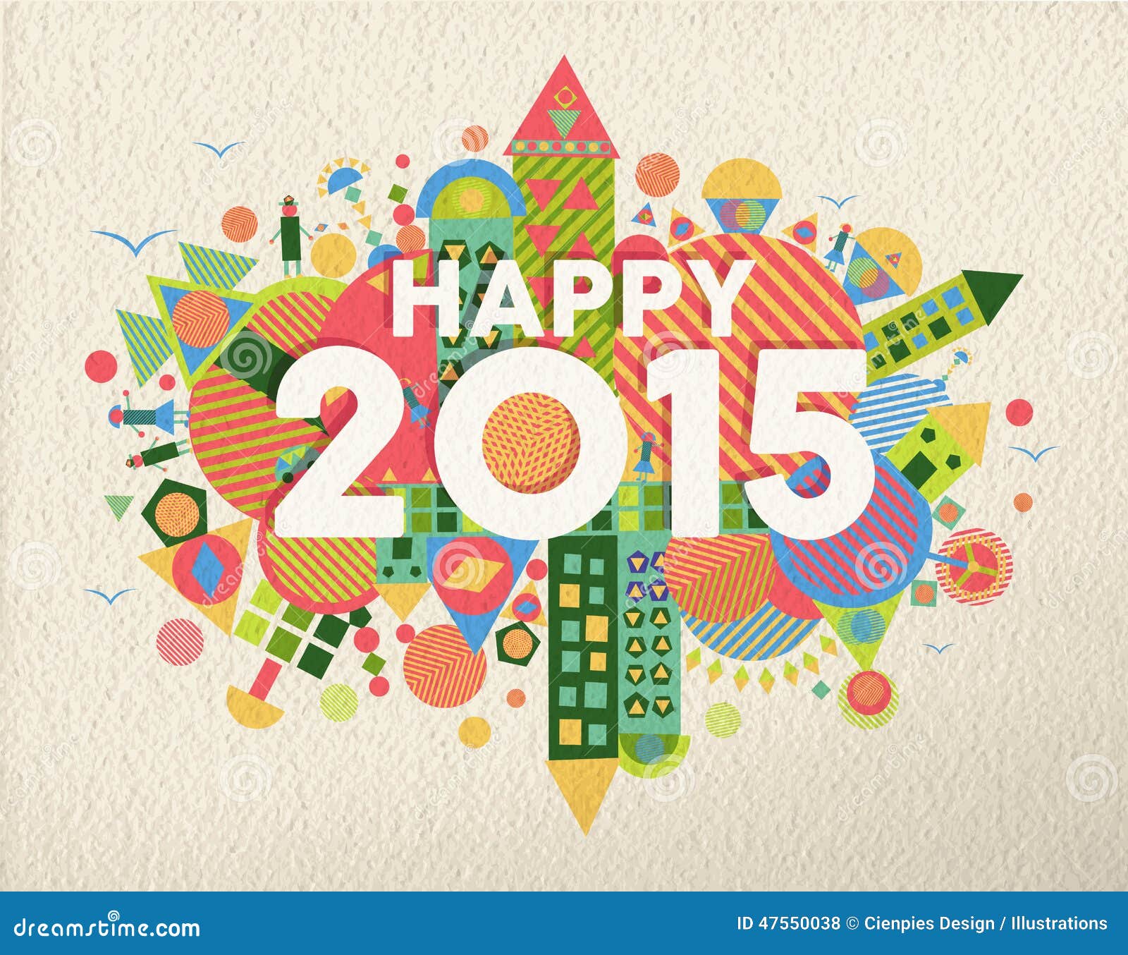 Ejemplo Feliz De 2015 Citas Ilustración del Vector - Ilustración de ...