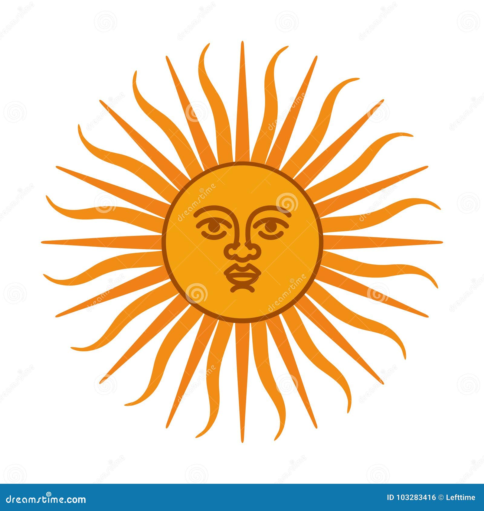 Ejemplo heráldico del sol ilustración del vector. Ilustración de ...