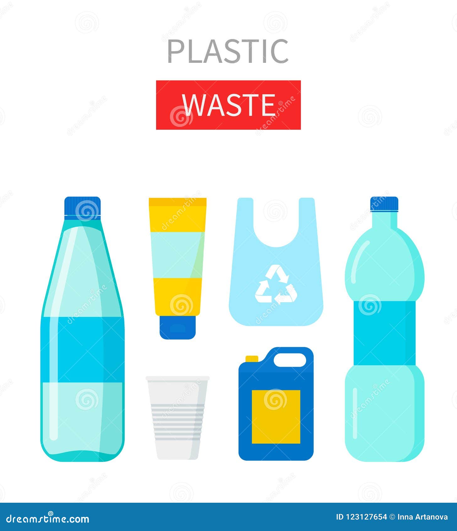 Ejemplo Inútil Del Vector Del Plástico Ilustración del Vector ...