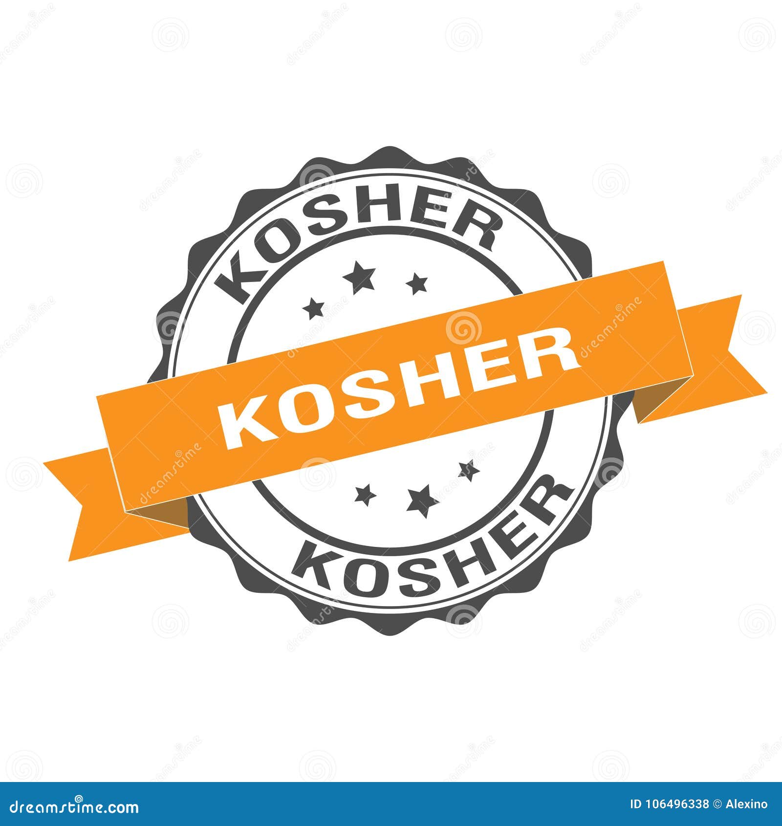 Ejemplo kosher del sello ilustración del vector. Ilustración de kosher ...