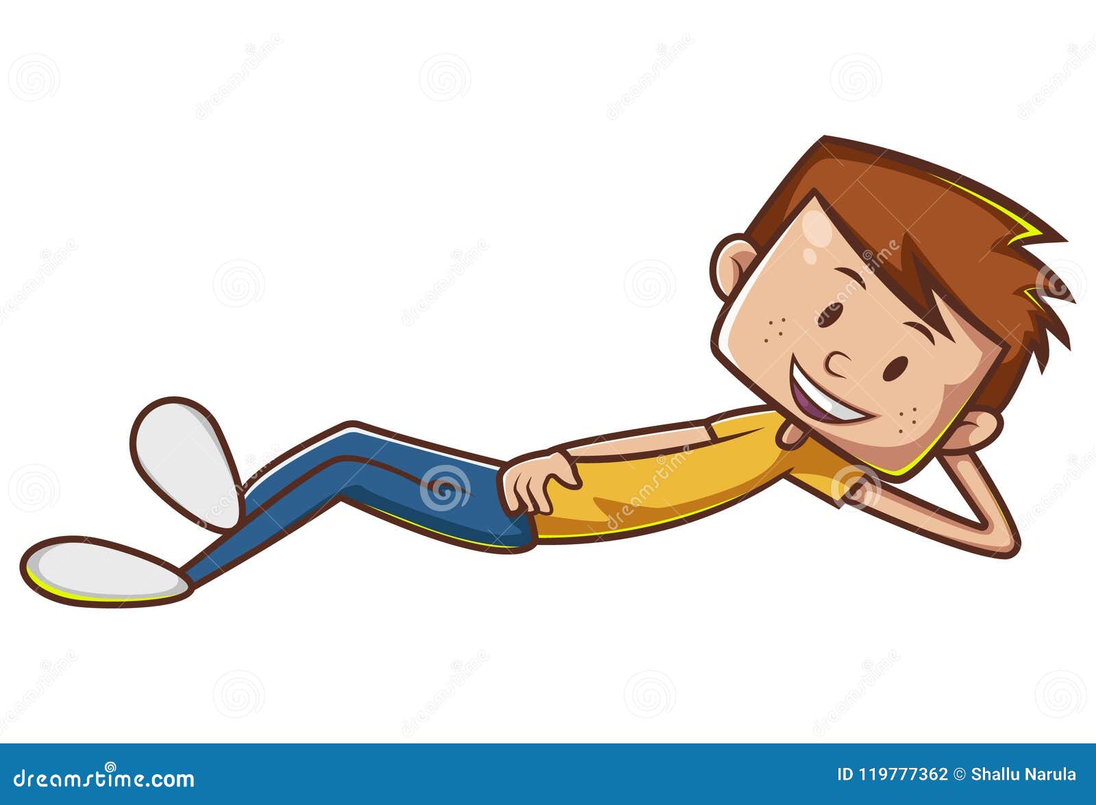 Ejemplo Lindo Del Muchacho De La Historieta Del Vector Stock de ...