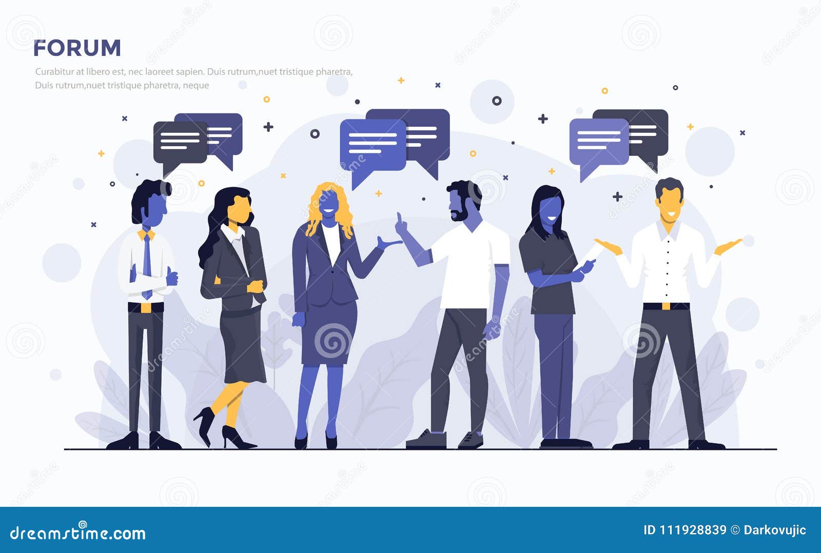 Ejemplo Moderno Plano Del Concepto - Foro Ilustración del Vector ...