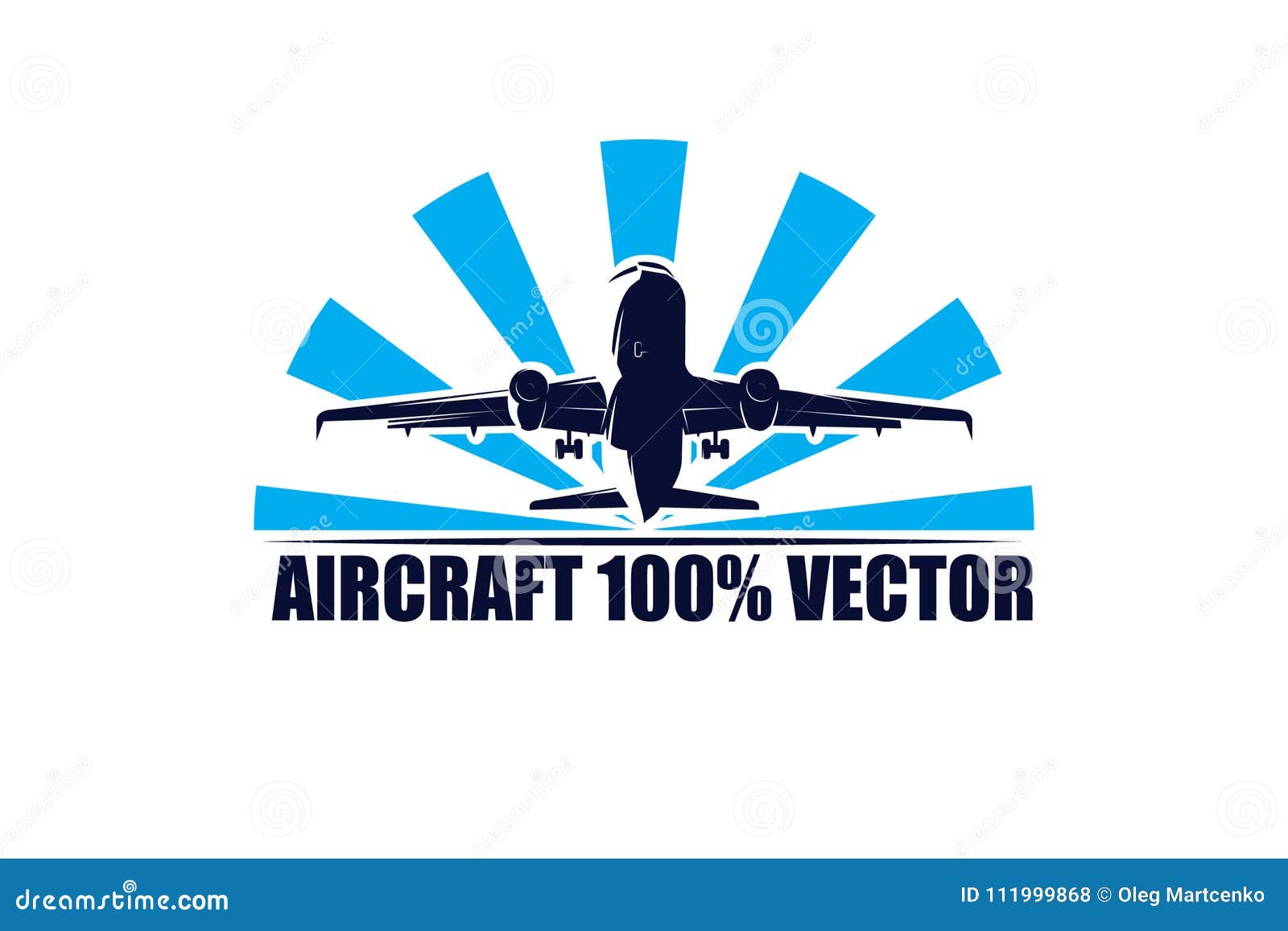 Ejemplo O Logotipo Del Vector De Los Aviones Stock de ilustración ...