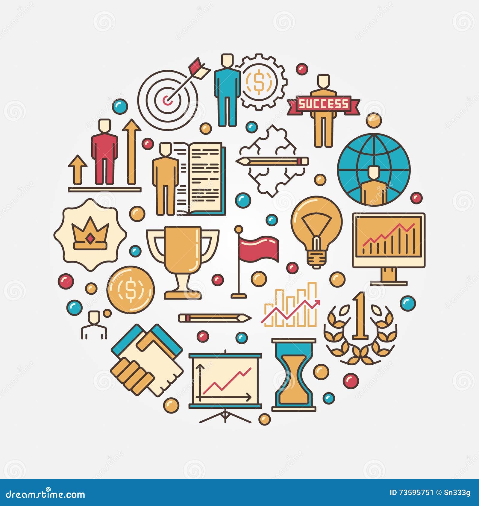 Ejemplo Plano Del Autodesarrollo Ilustración del Vector - Ilustración ...