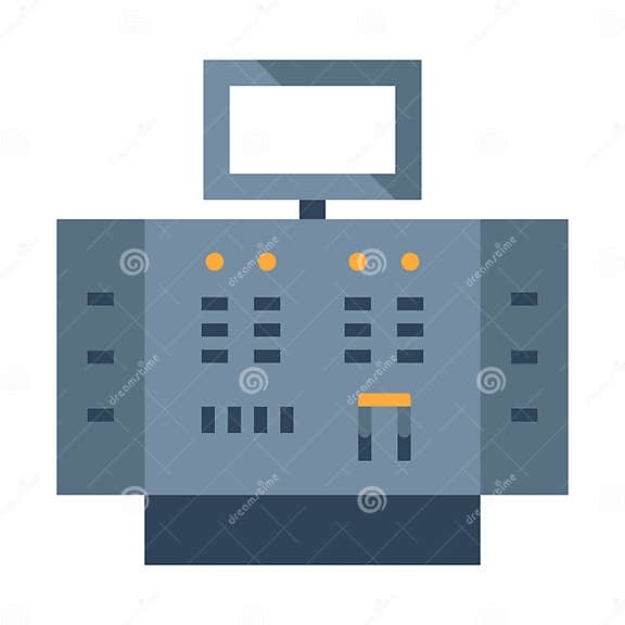 Ejemplo Plano Del Panel De Control Ilustración del Vector - Ilustración ...