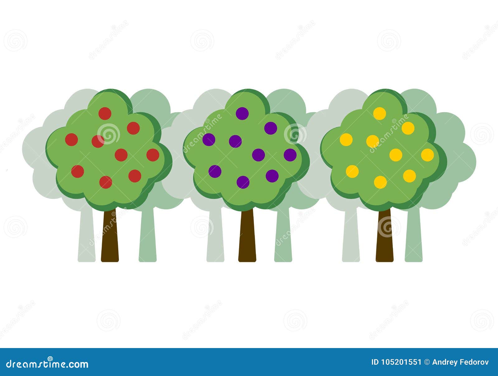 Ejemplo Plano Del Vector Del Concepto De La Huerta Ilustración del ...