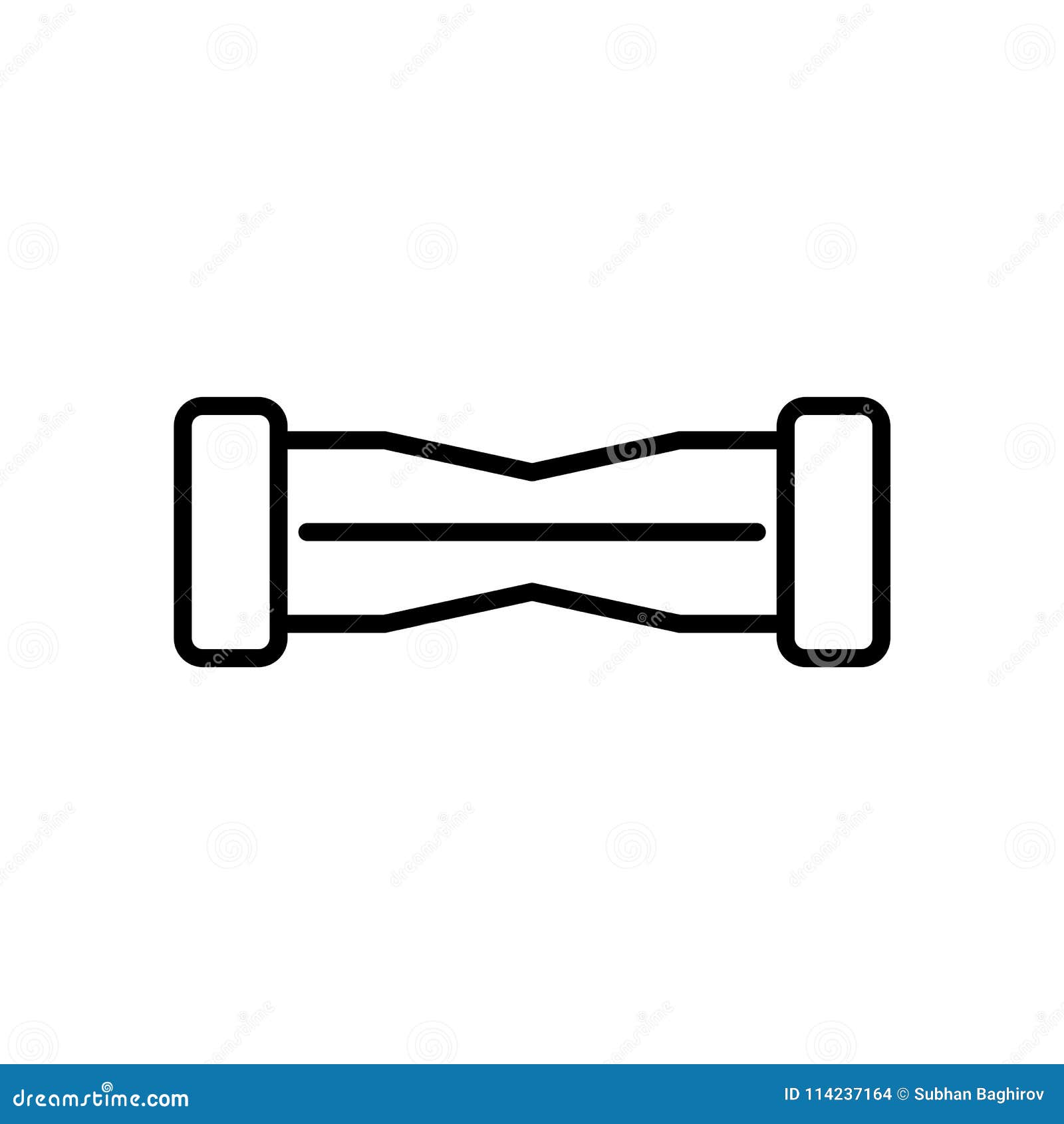 Ejemplo Plano Simple Del Vector Del Estilo Del Icono De Hoverboard Ilustración del Vector ...