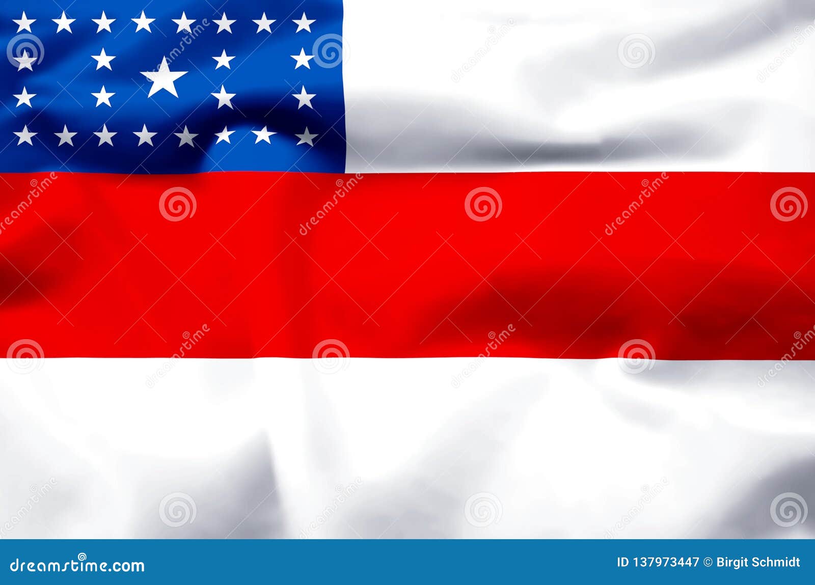 Ejemplo Realista De La Bandera De Amazonas Stock de ilustración ...