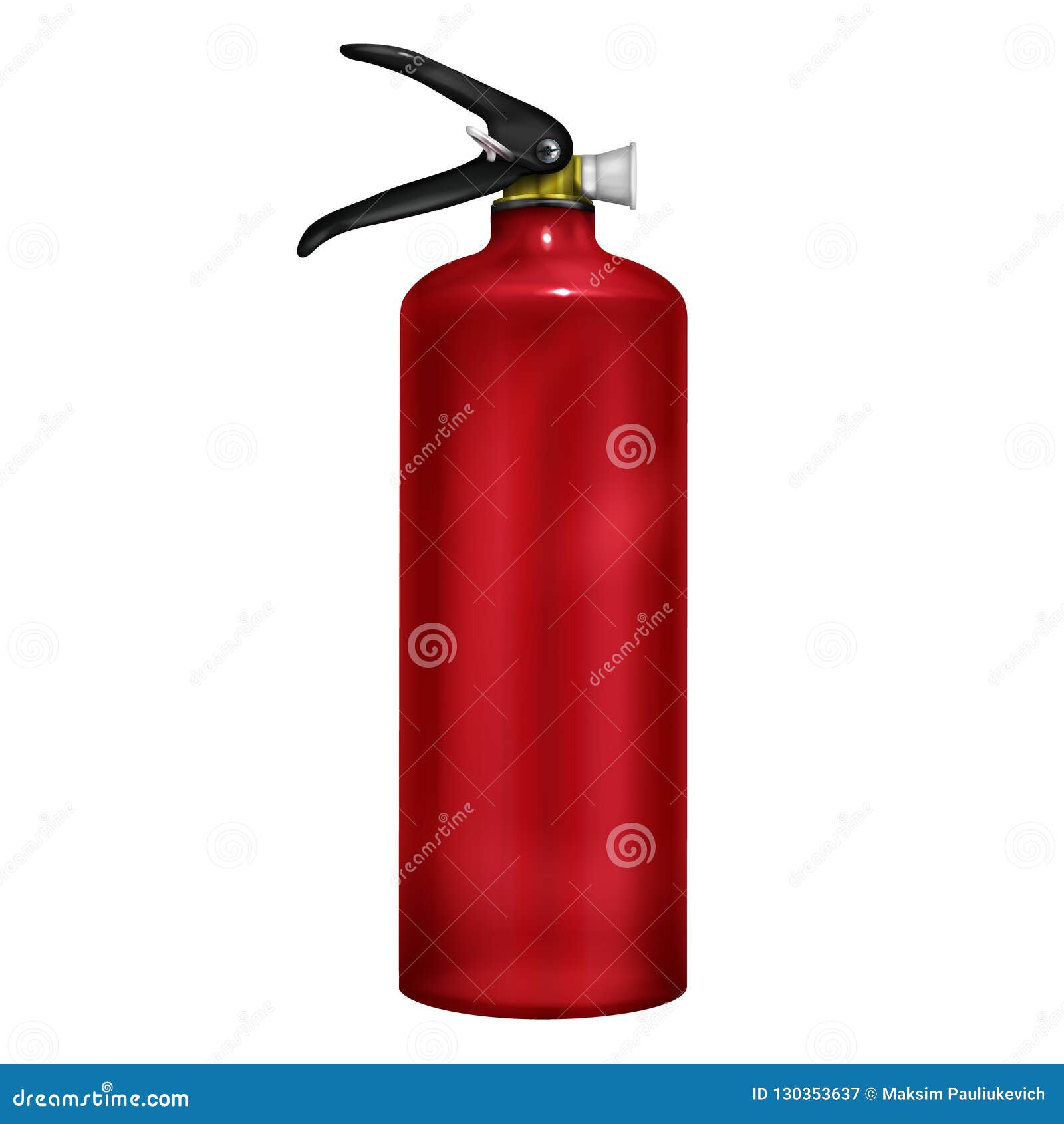 Ejemplo Realista Del Vector Del Extintor 3d Ilustración del Vector ...