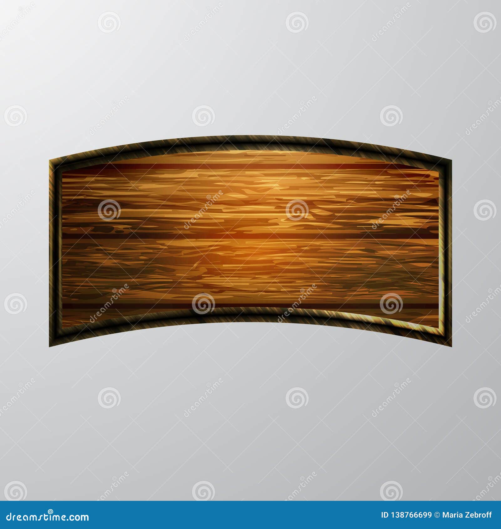 Ejemplo Realista Del Vector Del Letrero De Madera Ilustración del ...