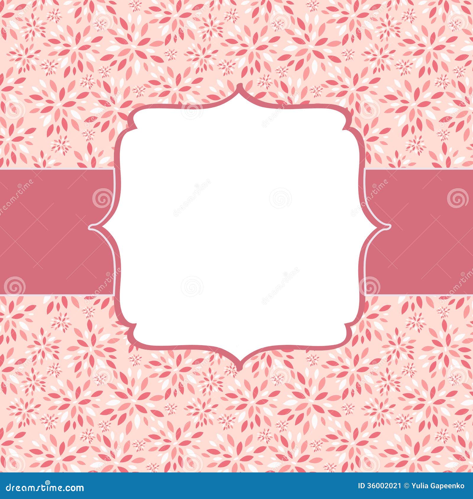 Ejemplo Rosado Lindo Del Vector Del Marco Ilustración del Vector ...