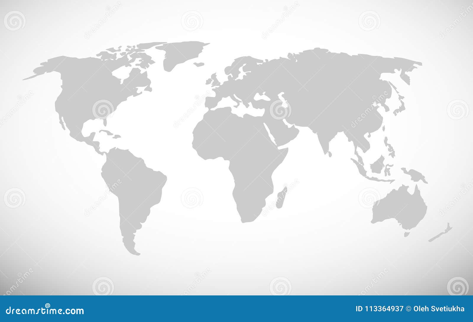 Ejemplo Simple Del Vector Del Mapa Del Mundo Ilustración del Vector ...