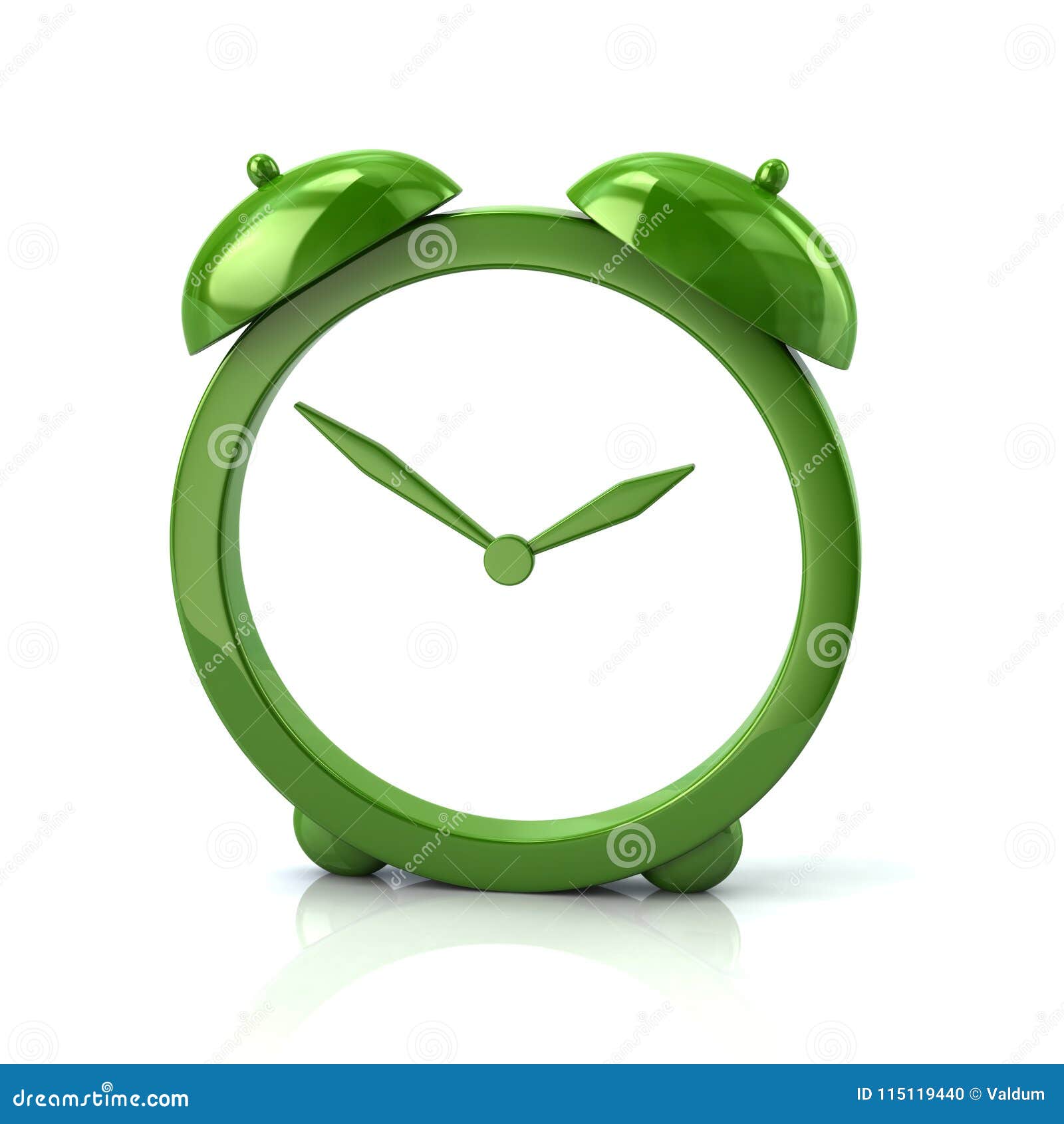 Ejemplo Verde Del Icono 3d Del Reloj Stock de ilustración - Ilustración ...