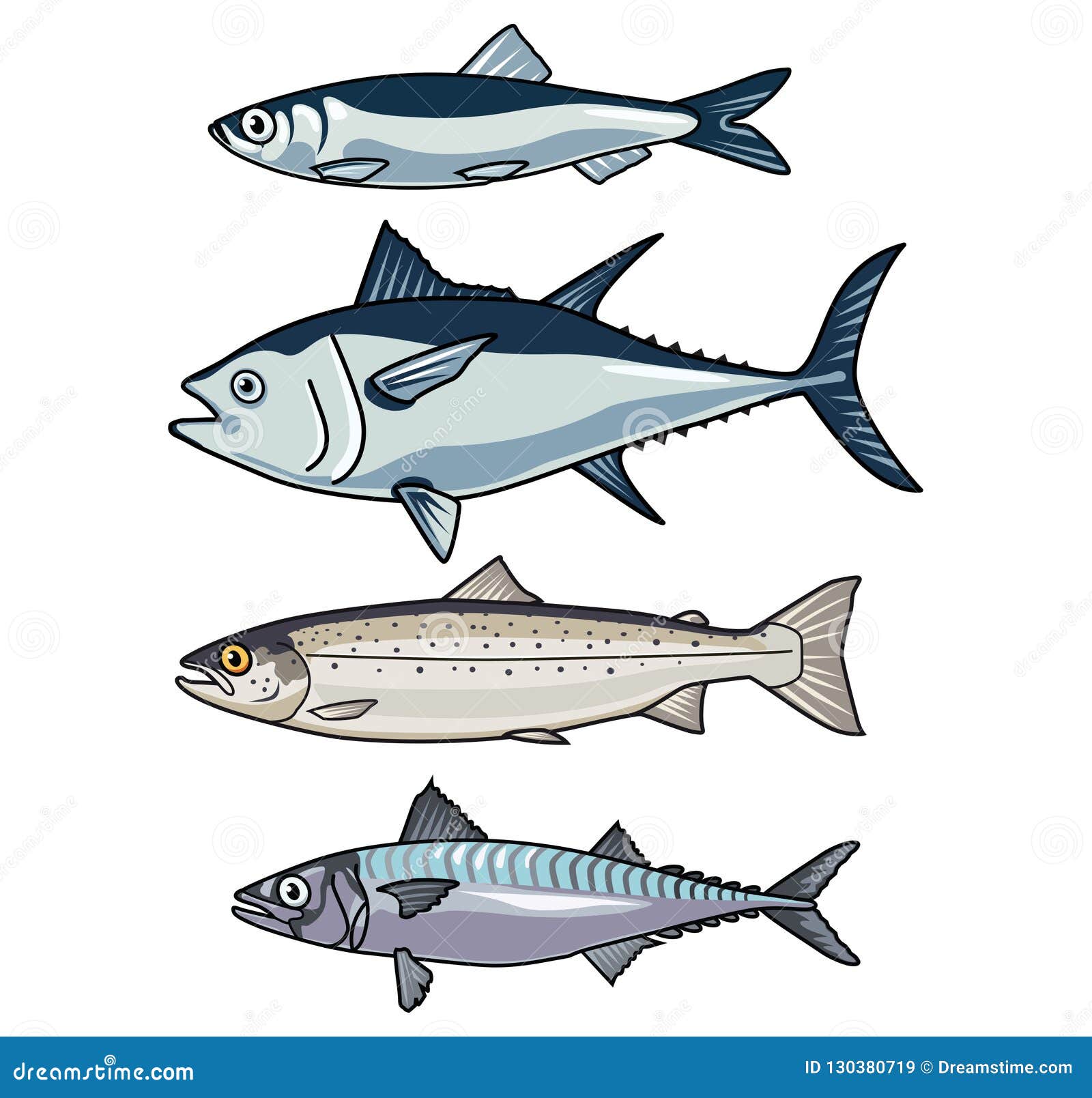 Ejemplos Del Vector Del Mar Fish-9 Ilustración del Vector - Ilustración ...