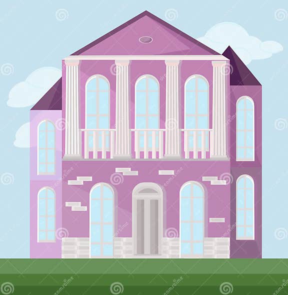 Ejemplos Modernos Del Vector Del Edificio De La Fachada De La Arquitectura Ilustración del ...