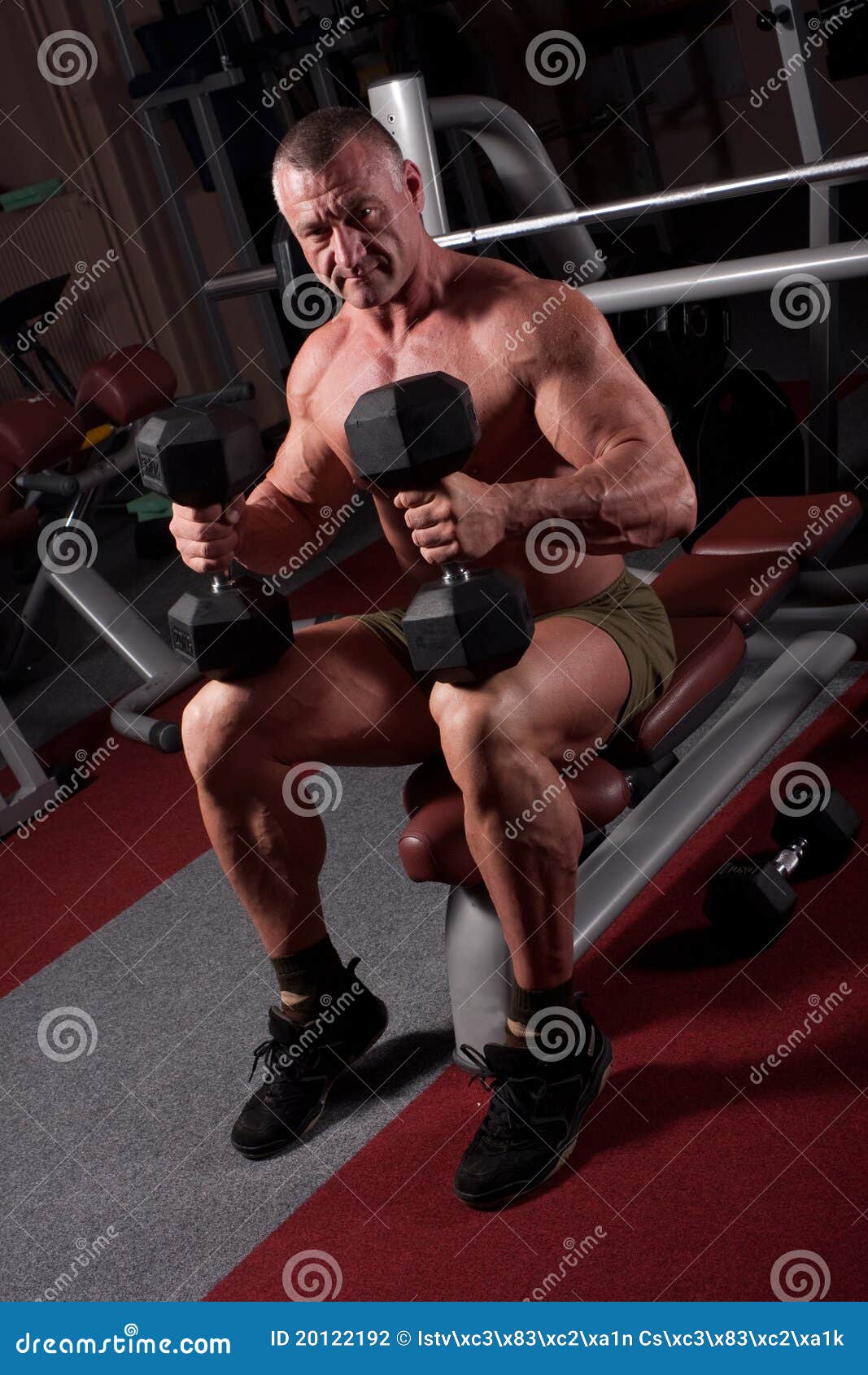 Ejercicio del Bodybuilder foto de archivo. Imagen de encanto - 20122192