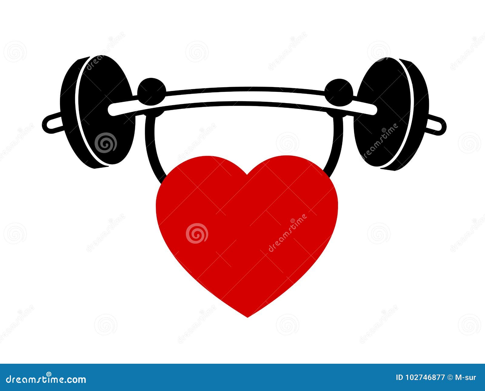 Ejercicio del corazón ilustración del vector. Ilustración de ajuste ...