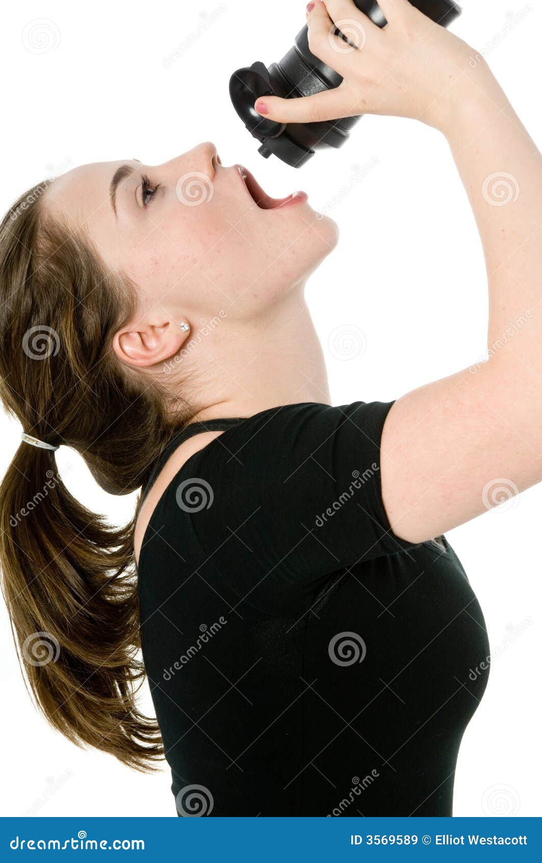 Ejercicio sediento imagen de archivo. Imagen de bebida - 3569589