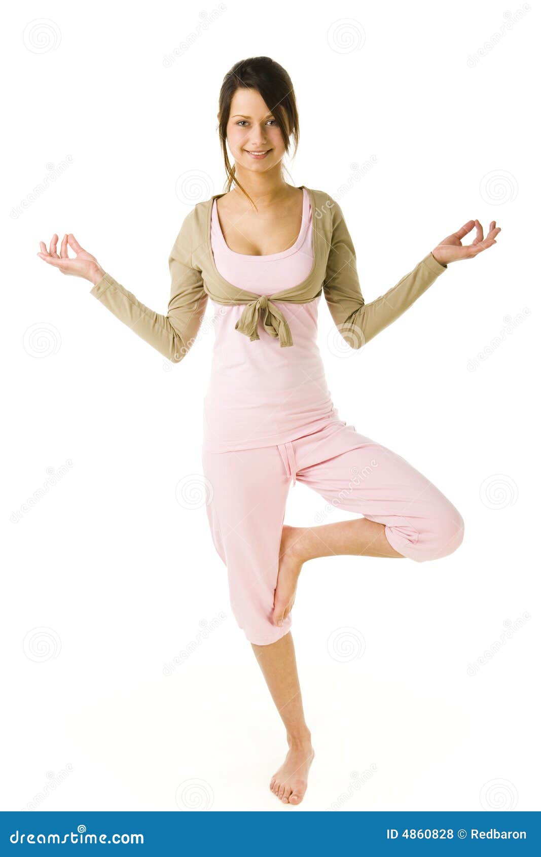 Ejercicios de Relaxative foto de archivo. Imagen de sonriente - 4860828