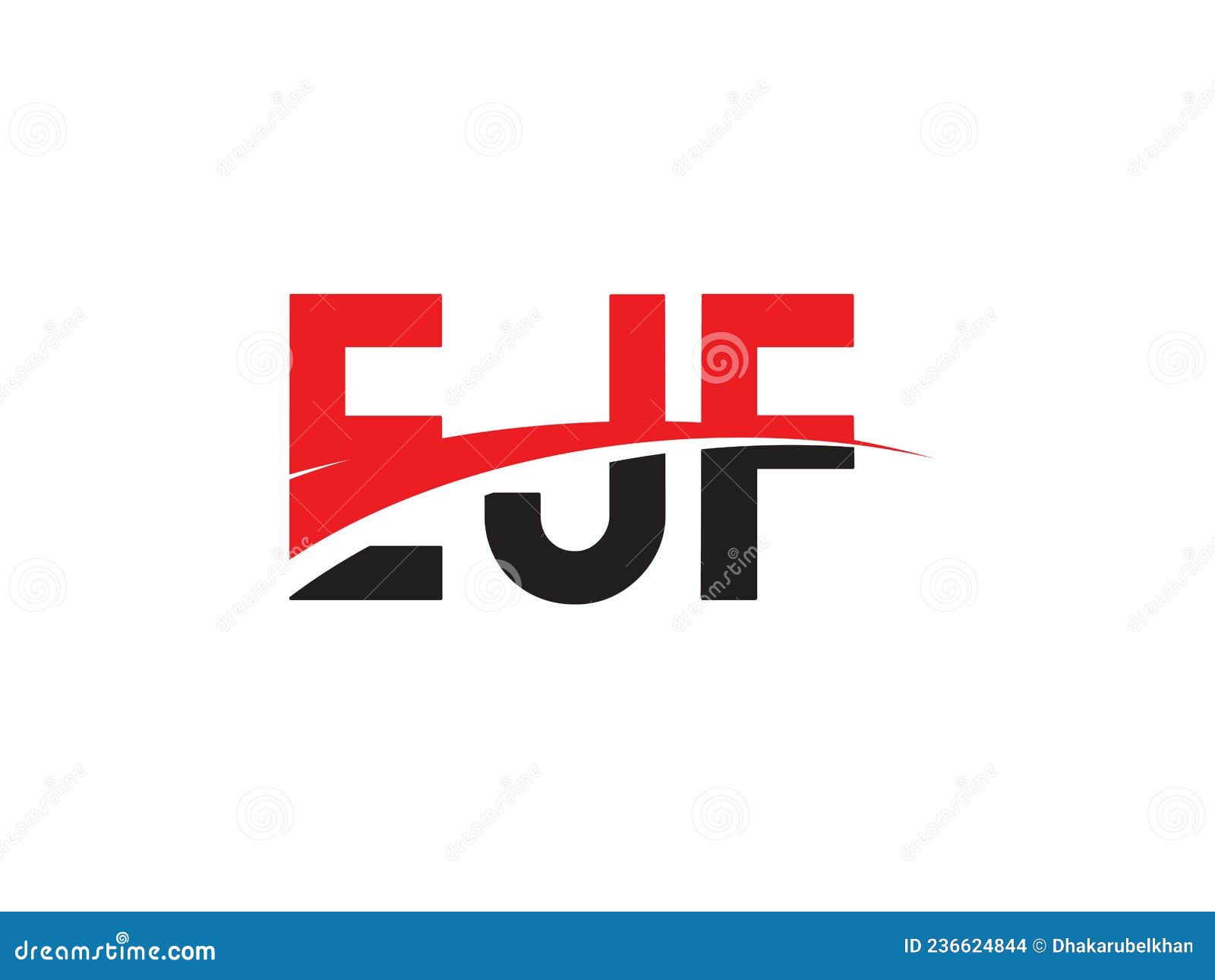 EJF Letter Initial Logo Design Vector Illustration Stock Vector ...
