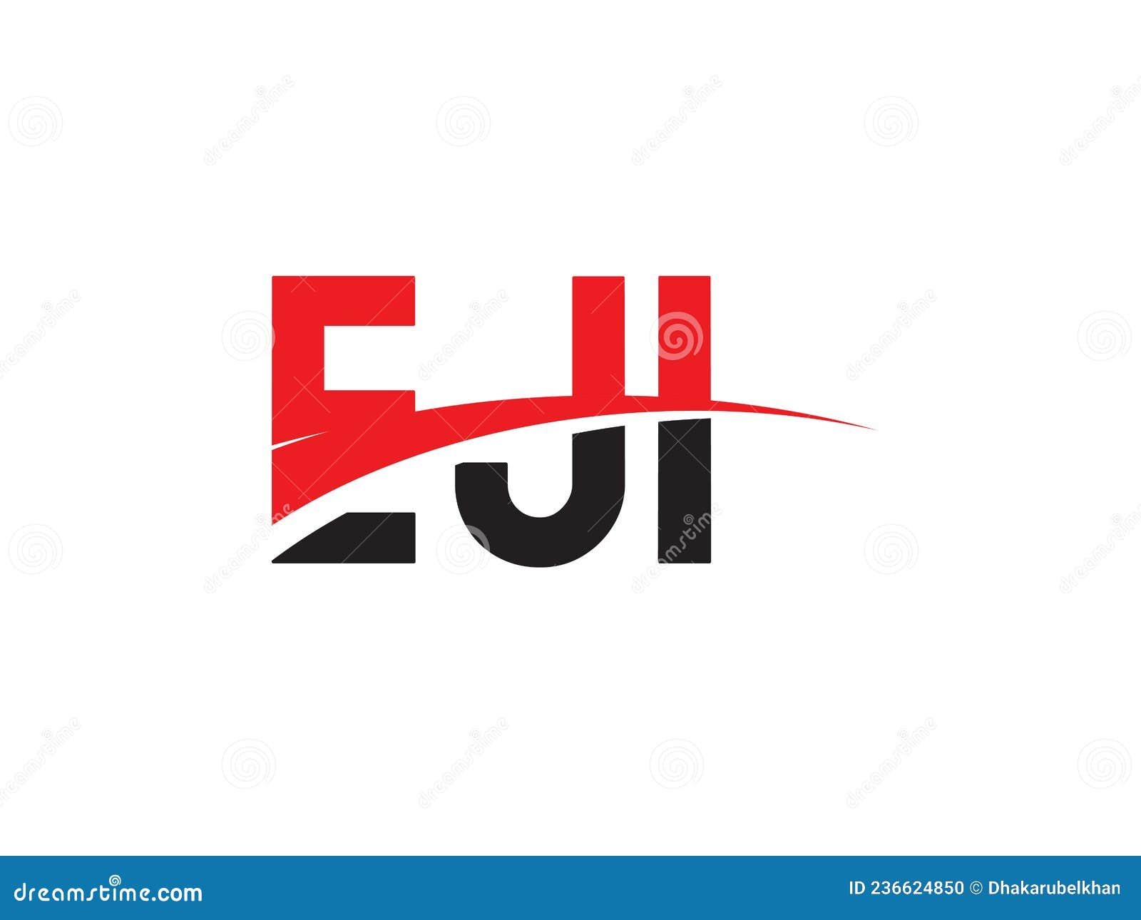EJI Letter Initial Logo Design Vector Illustration Stock Vector ...