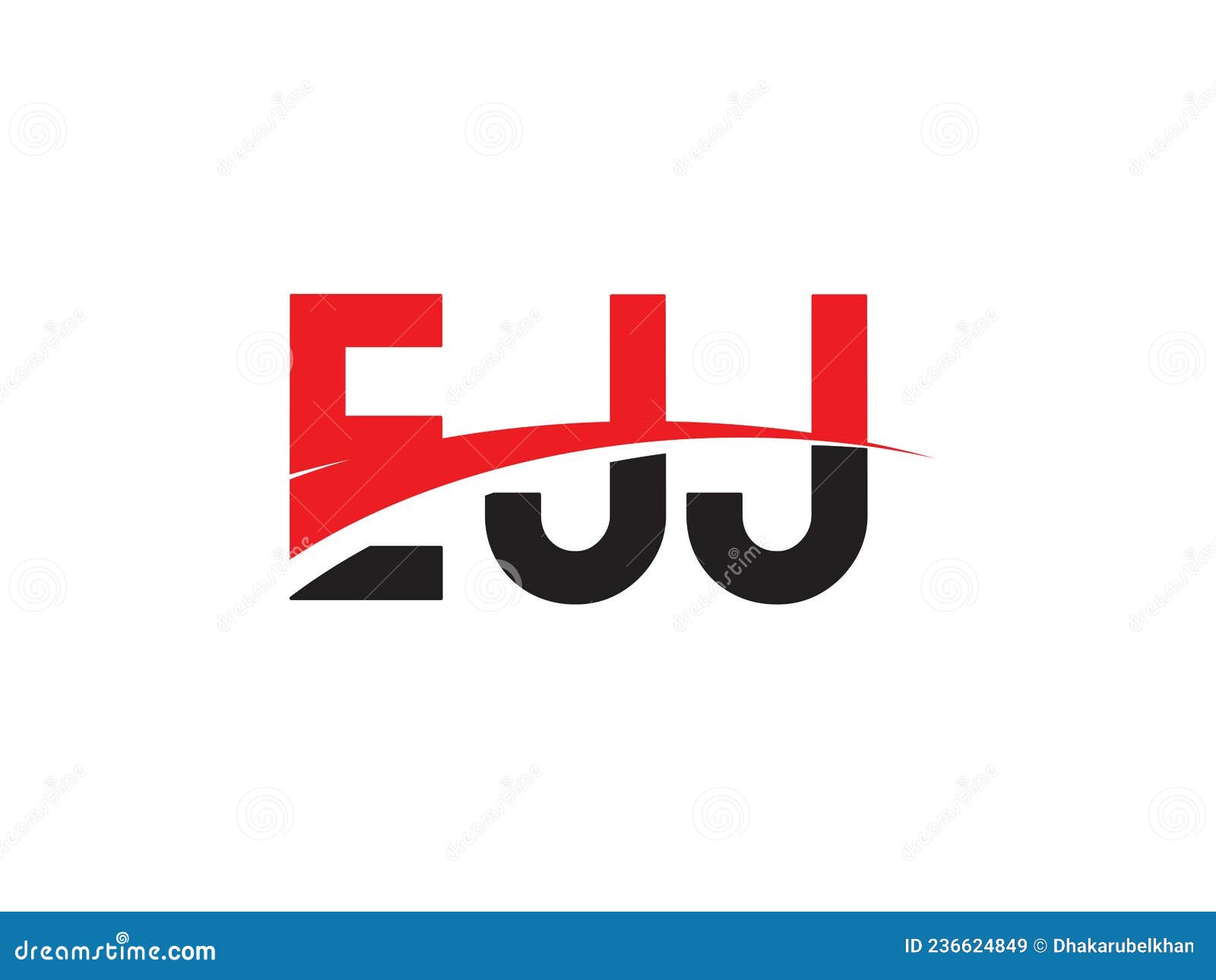 EJJ Letter Initial Logo Design Vector Illustration Stock Vector ...