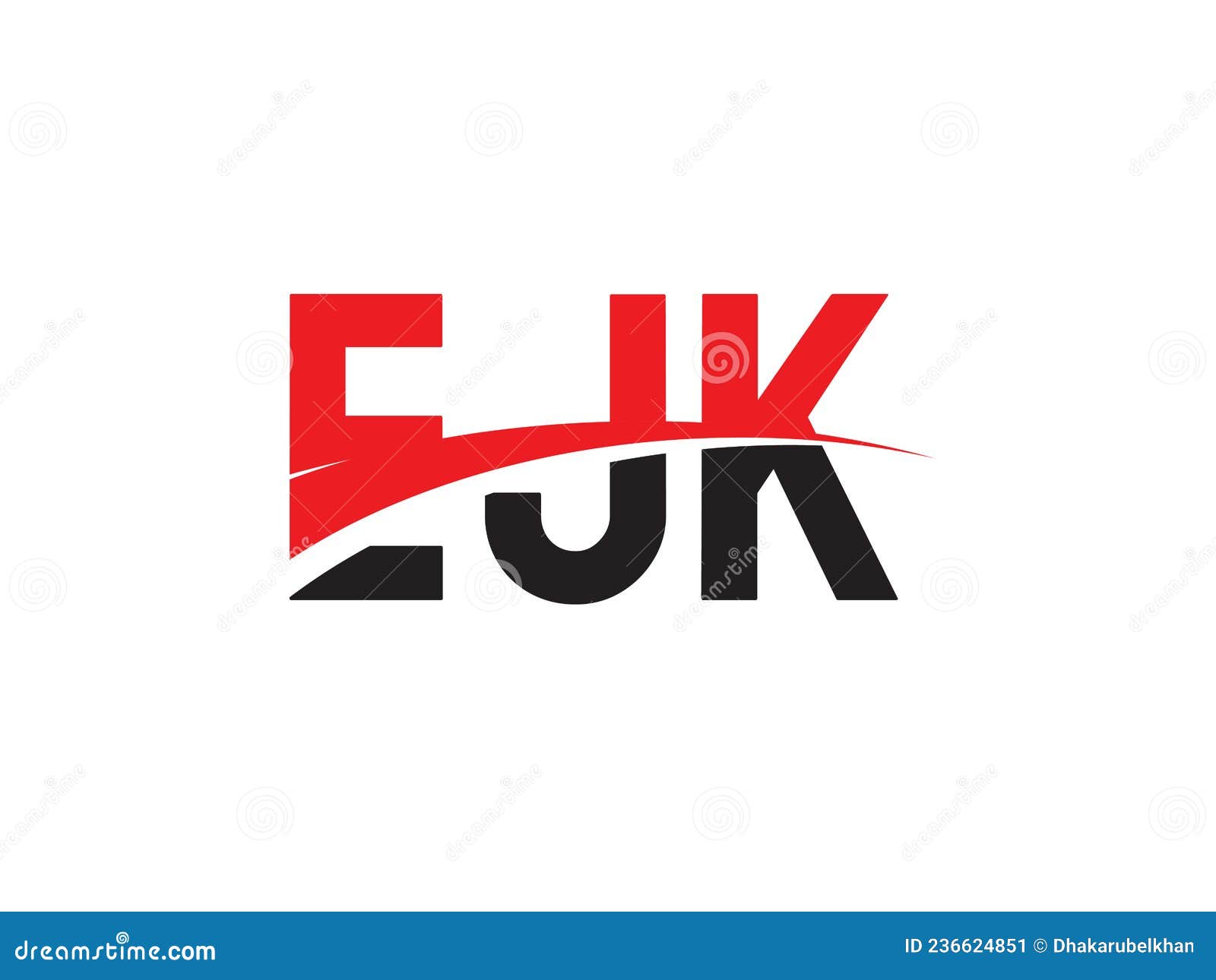 EJK Letter Initial Logo Design Vector Illustration Stock Vector ...