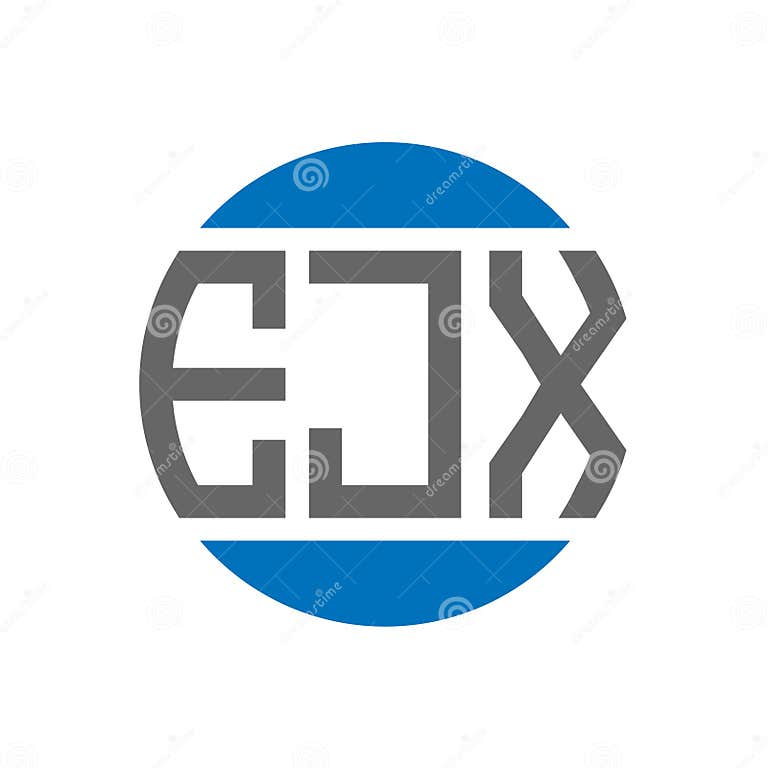 EJX Letter Logo Design on White Background. EJX Creative Initials ...