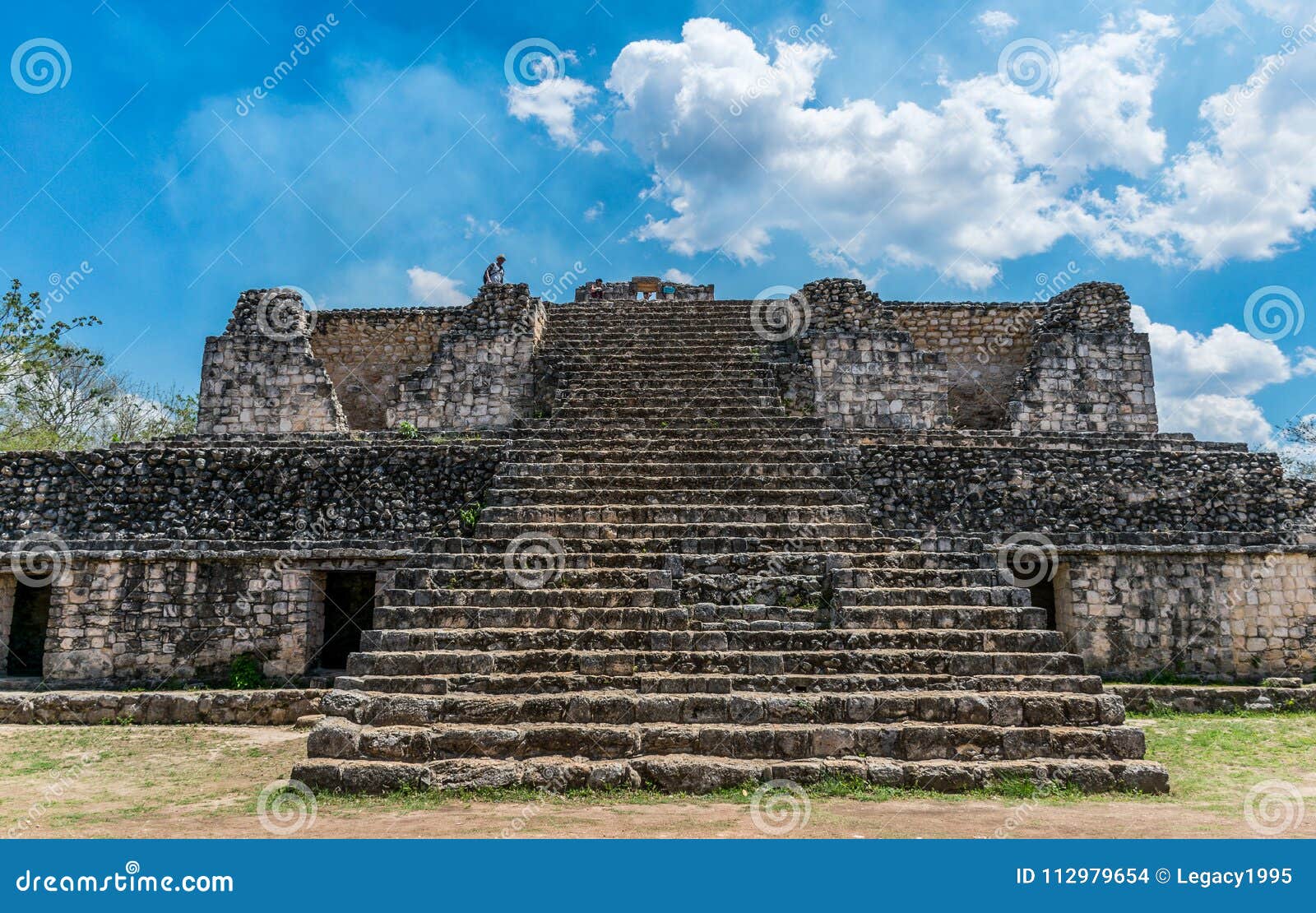 Ek Balam Mayan Acropolis, Temples, and Ruins Editorial Stock Image ...