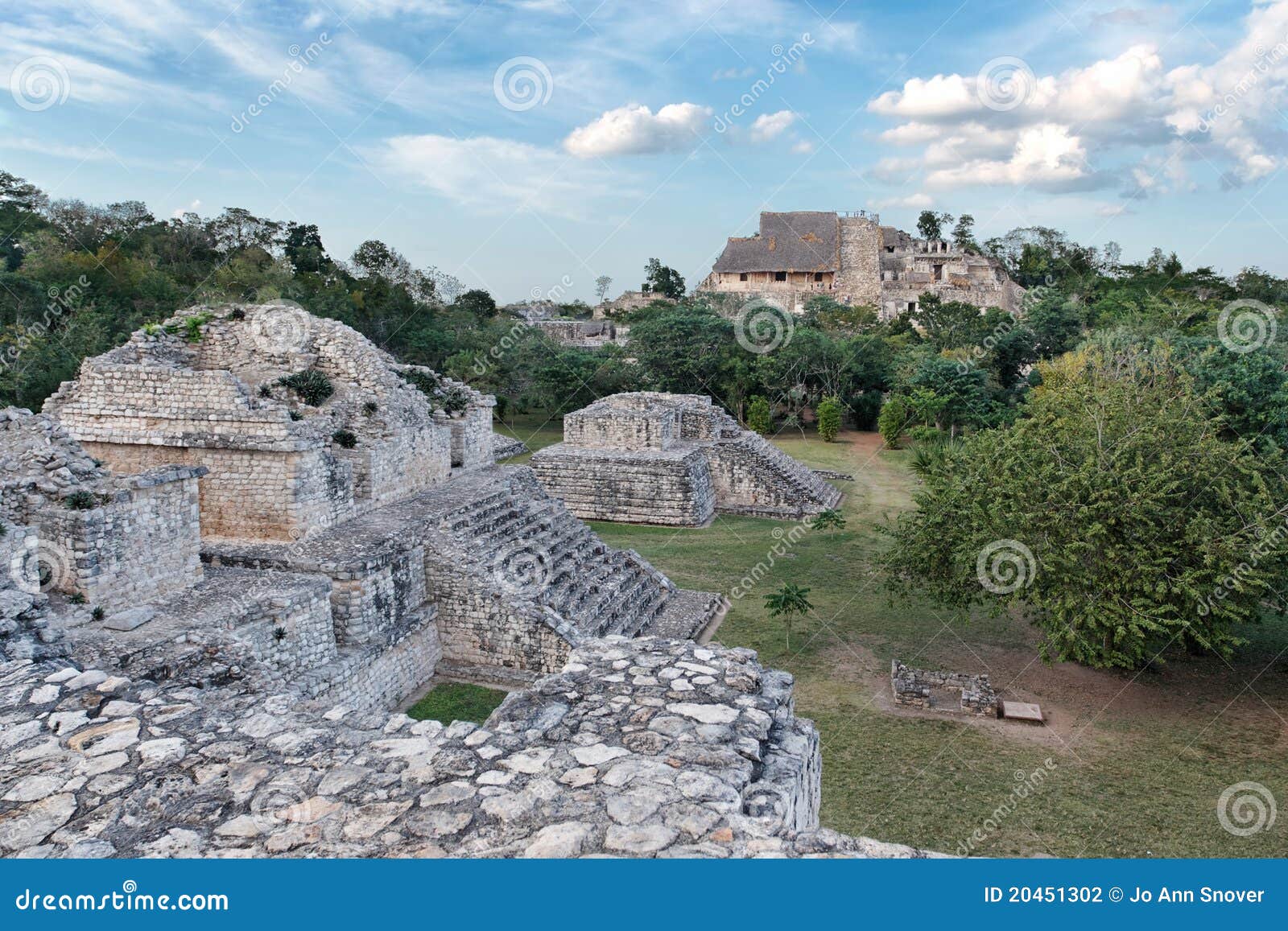Ek Balam Myan ruins stock photo. Image of columbian, restoration - 20451302