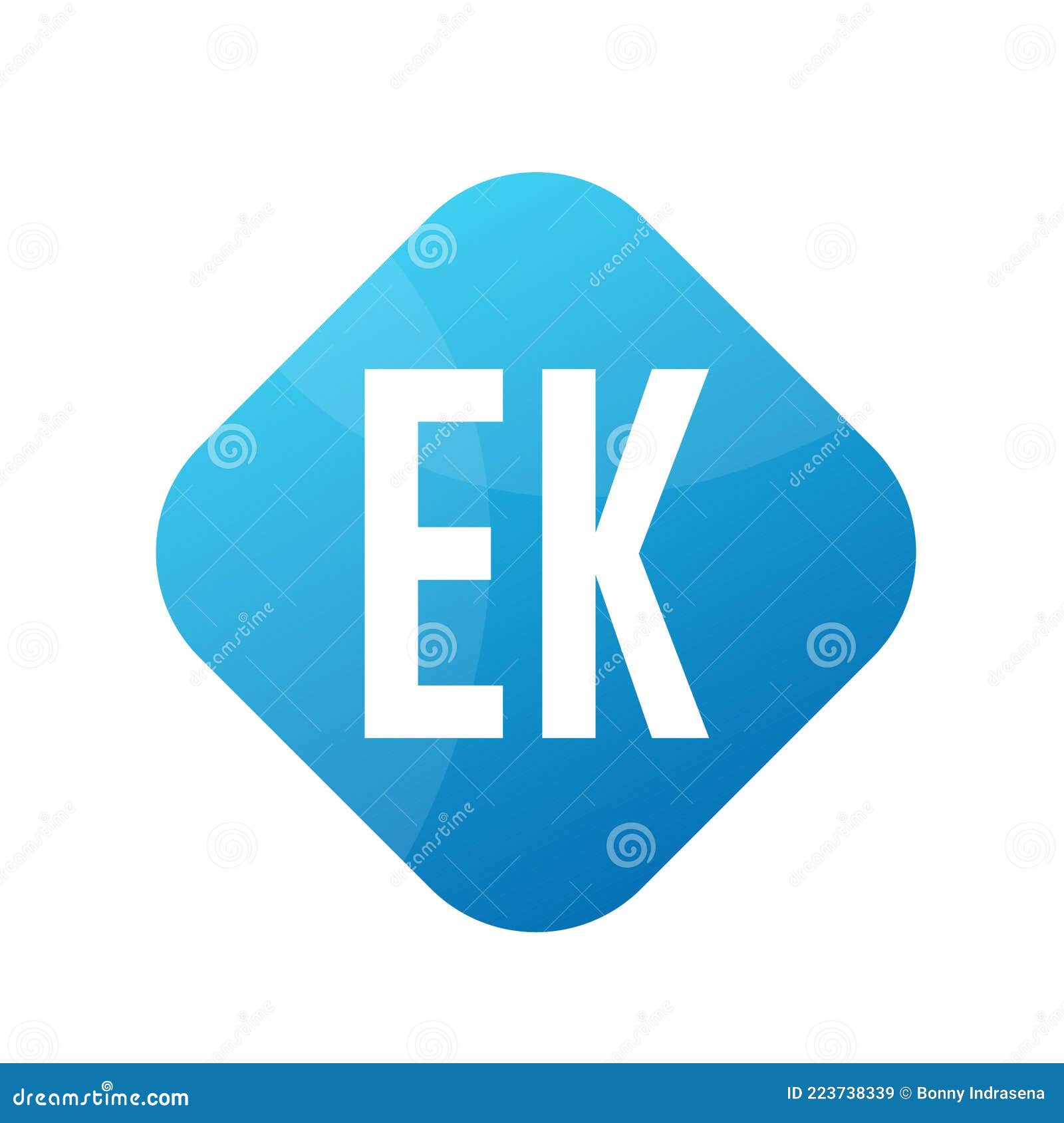 EK Letter Logo Design with Simple Style Stock Vector - Illustration of ...