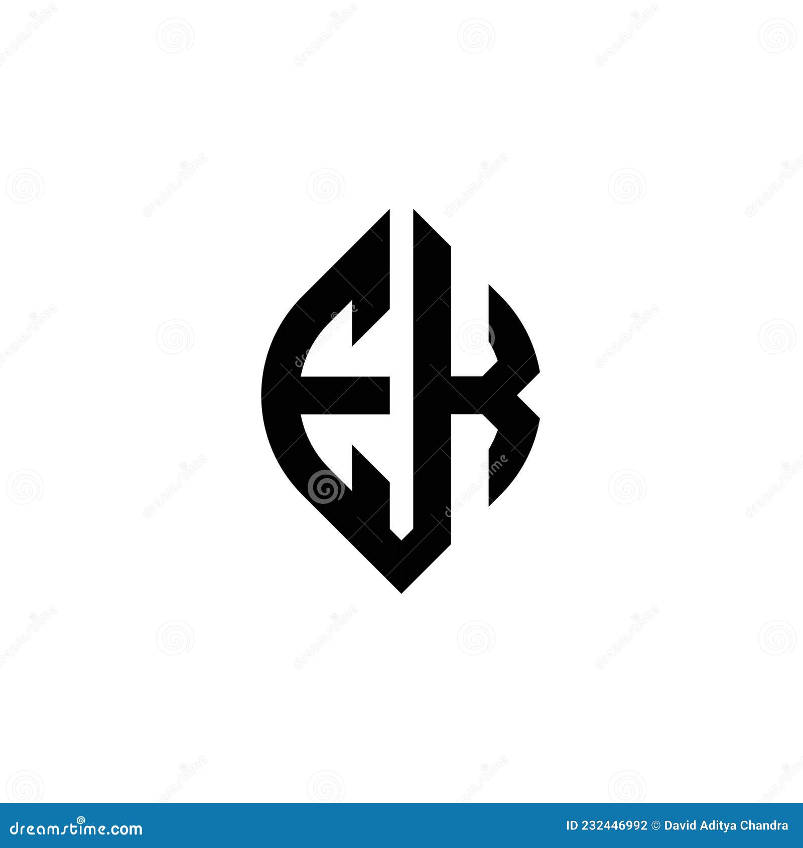 EK Logo Monogram Geometric Shape Style Stock Vector - Illustration of ...